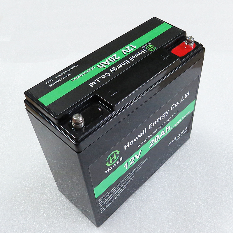 CE certified rechargeable LiFePO4 12V 20Ah battwey Pack with plastic ...